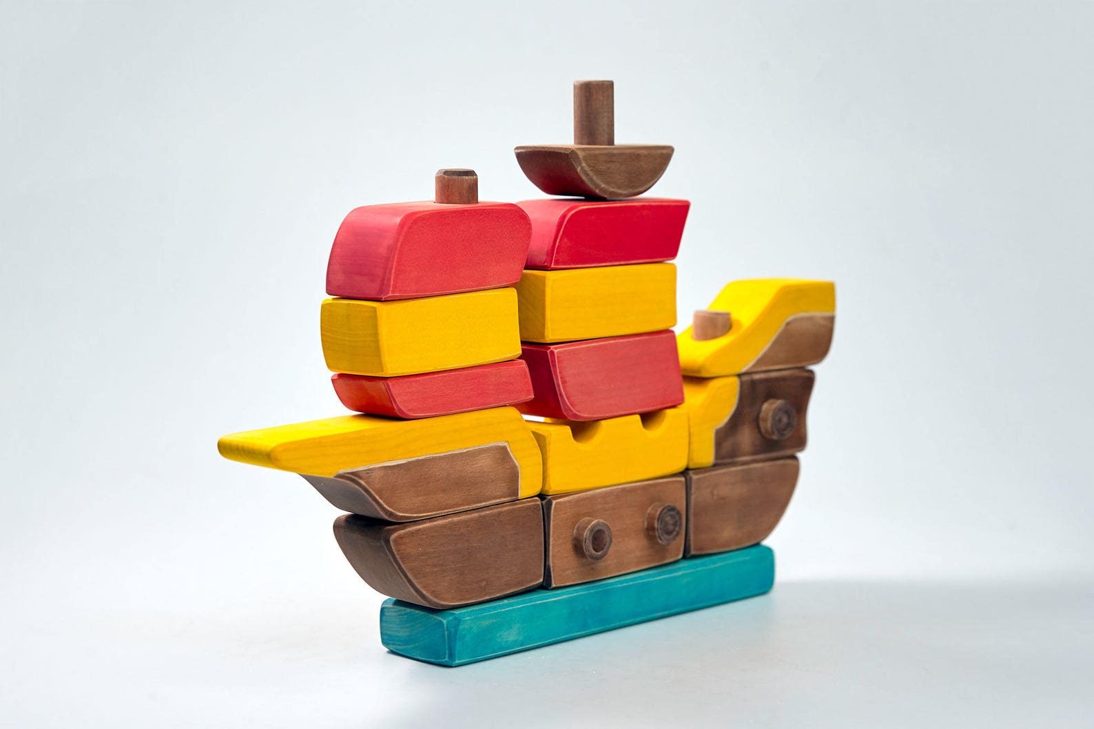 Wooden Pyramid Toy Eco Products Wooden Toys for Kids - Etsy