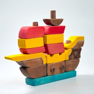 Wooden Pyramid Toy - Eco Products - Wooden Toys for Kids - Baby Toys ...