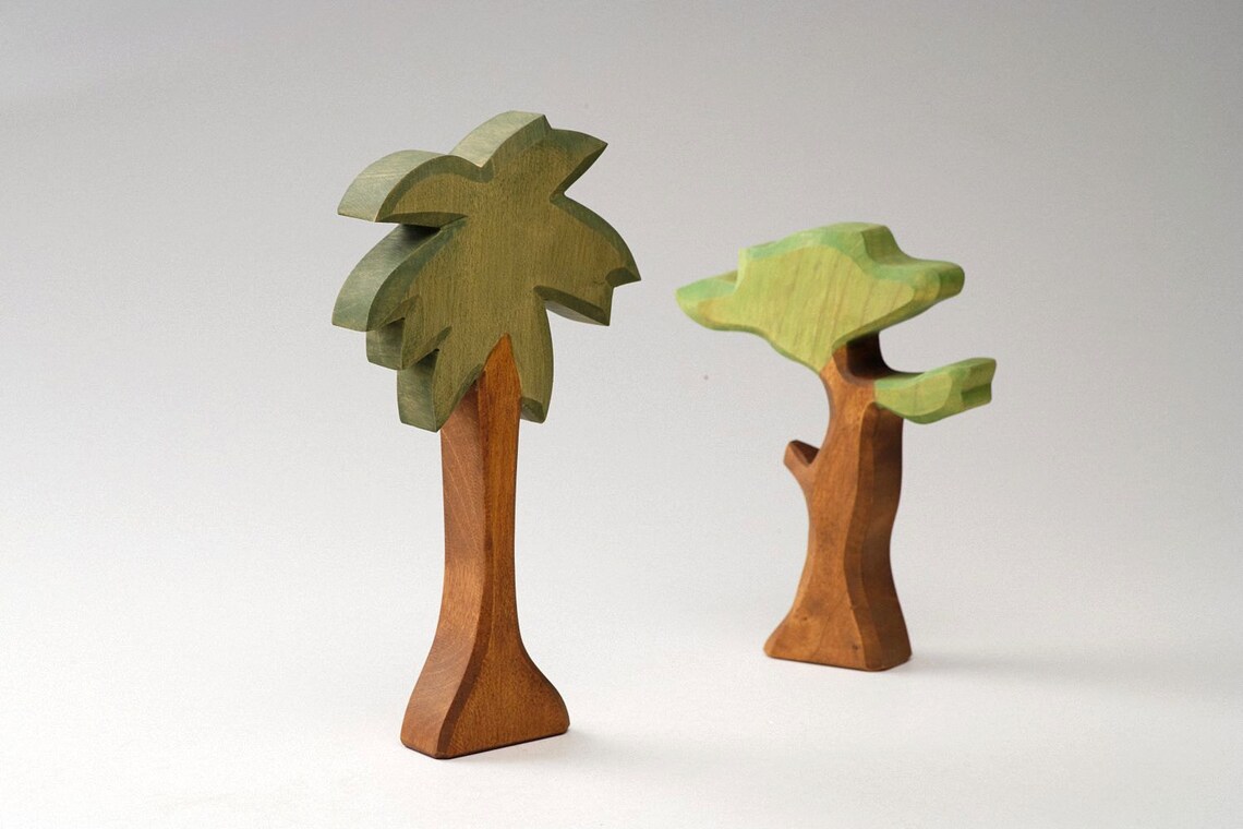 Wooden Palm - Palm Toy- Handmade Toy Wooden Waldorf Tree - Waldorf Toy ...