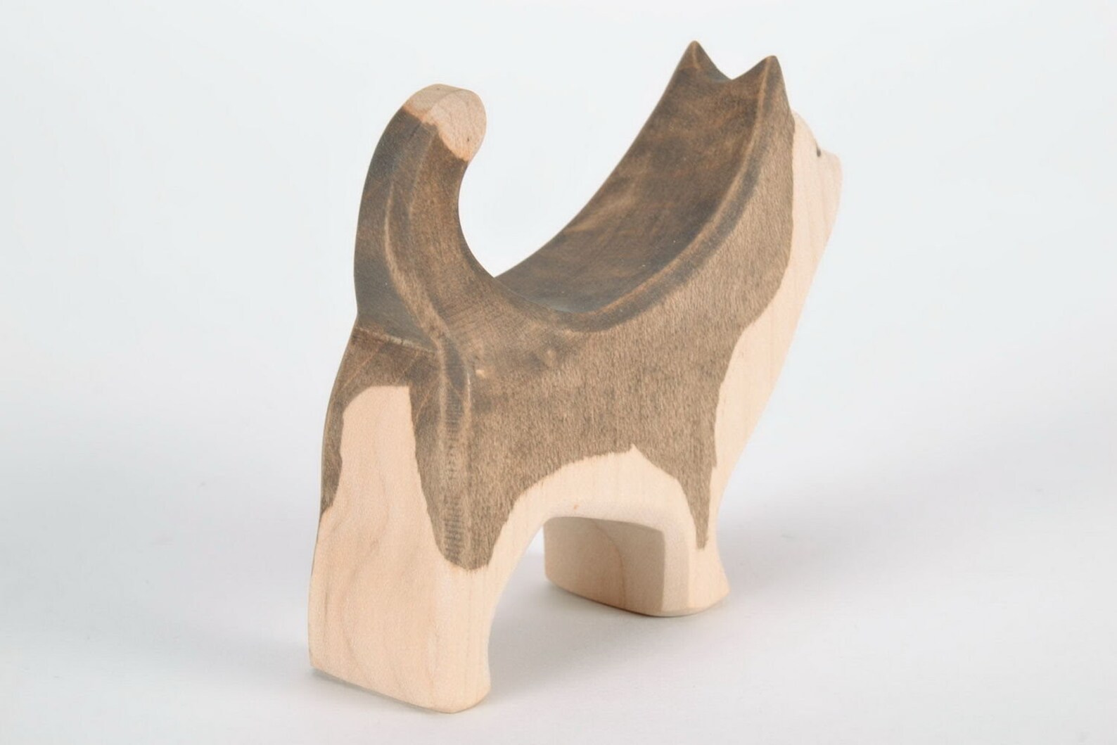 Wooden Husky - Eco Products - Wooden Animal Figures - Miniature Wood ...