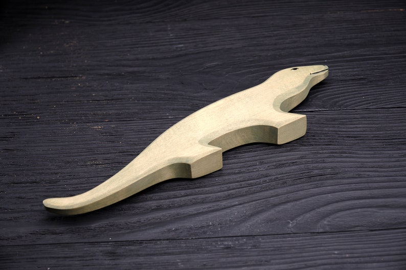 Komodo Dragon - Wooden Lizard Figurine - Wooden Toy Monitor Lizard ...