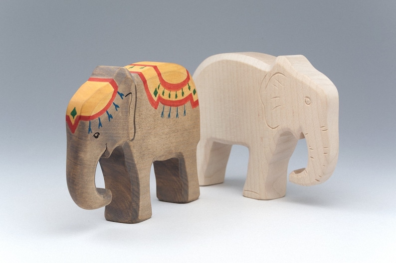 Wood Elephant Toy Elephant Wooden Ecotoy Elephant Kids | Etsy