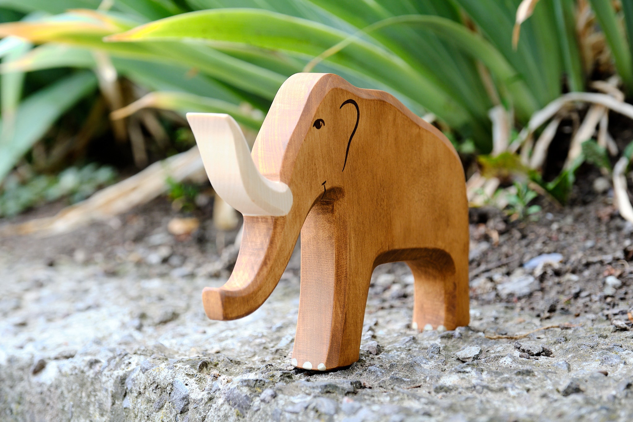 Toy Mammoth - Wooden Mammoth Toy - Wooden Mammoth - Wood Animals - Kids ...
