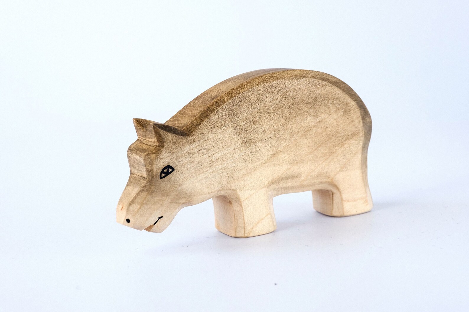 Hippo Toys Hippo Figurine Waldorf Wooden Hippo African | Etsy