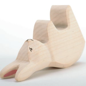 Rabbit Figurine - Wood Bunny Toys - Wooden Toys - Toddler Toys - Wooden ...