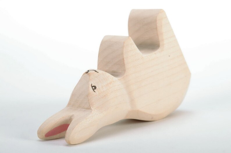 Rabbit Figurine Wood Bunny Toys Wooden Toys Toddler Toys | Etsy