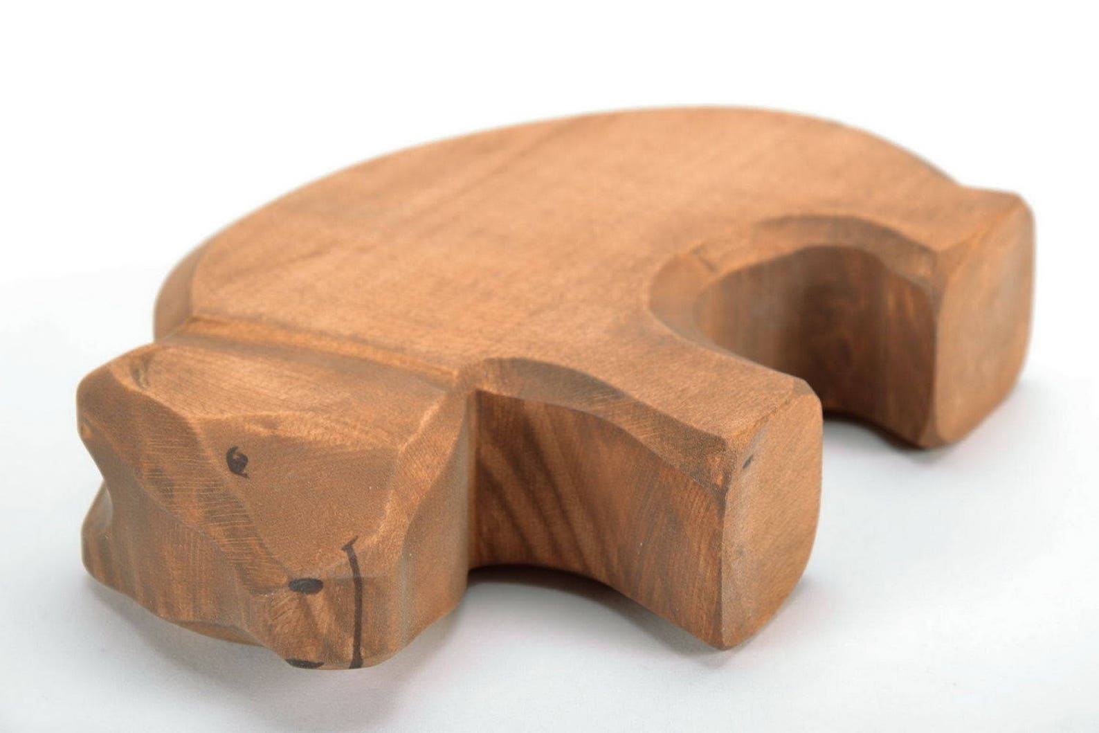 Wooden Toy Bear - Forest Animal Bear - Wood Animals - Wooden Gift ...