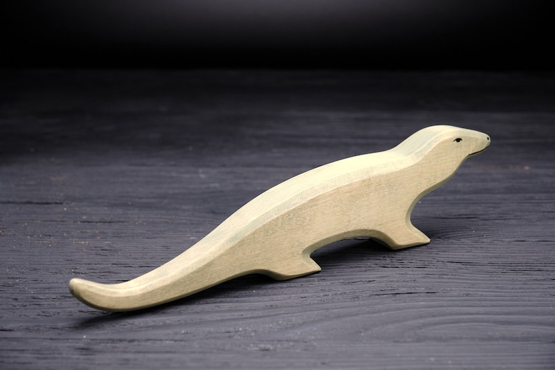 Komodo Dragon - Wooden Lizard Figurine - Wooden Toy Monitor Lizard ...