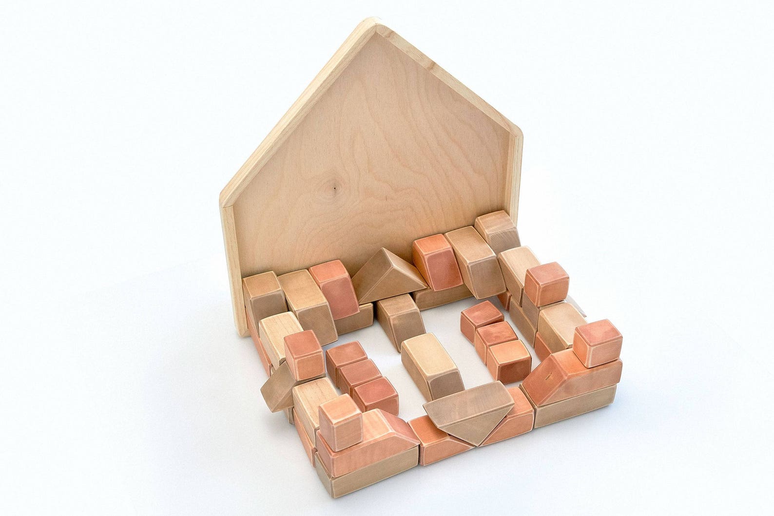 Wood Logic Game Different Shapes Natural Kids Toddler | Etsy