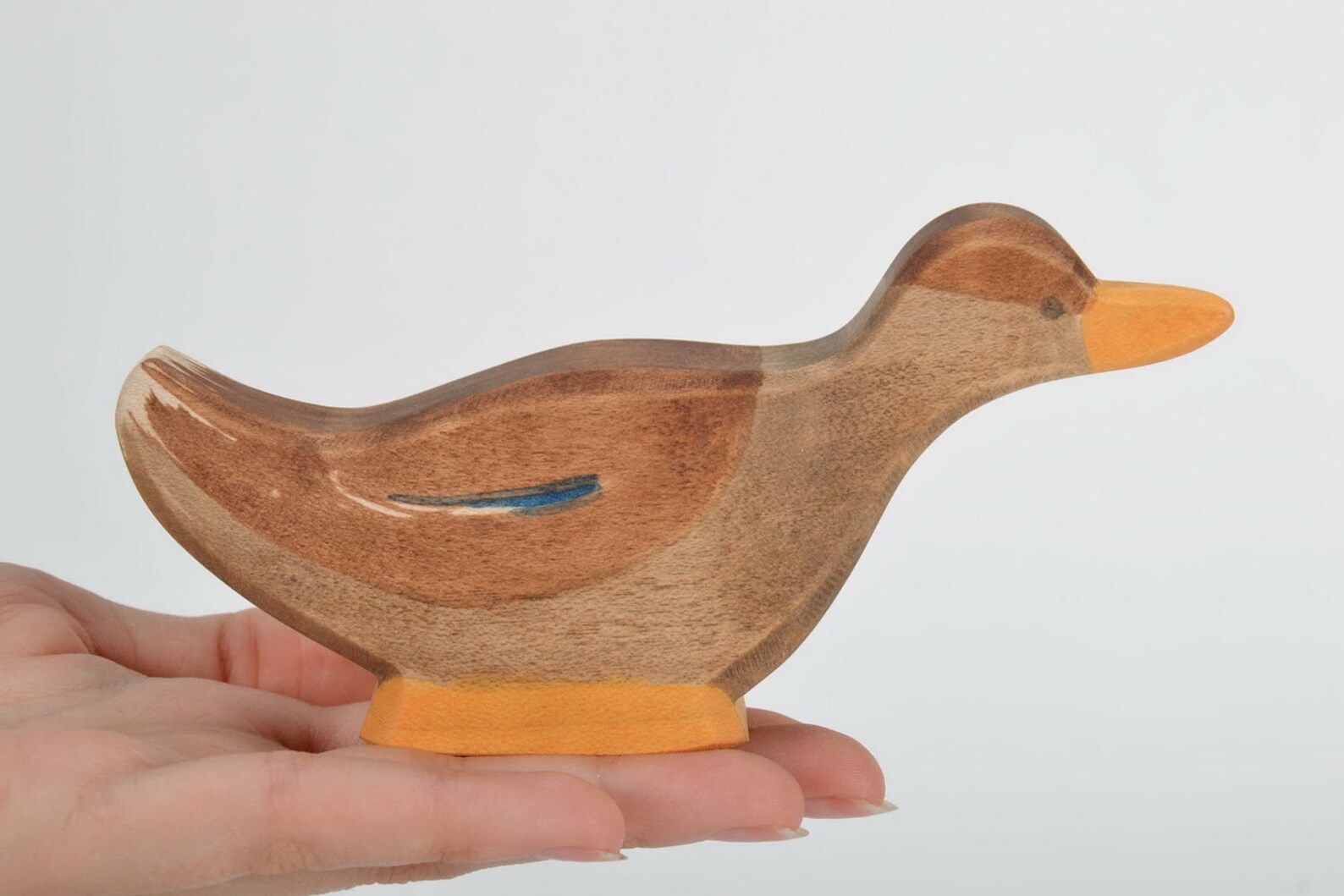 Wood Figurine Duck Toy Wood Duck Wood Toy Wooden Animals - Etsy