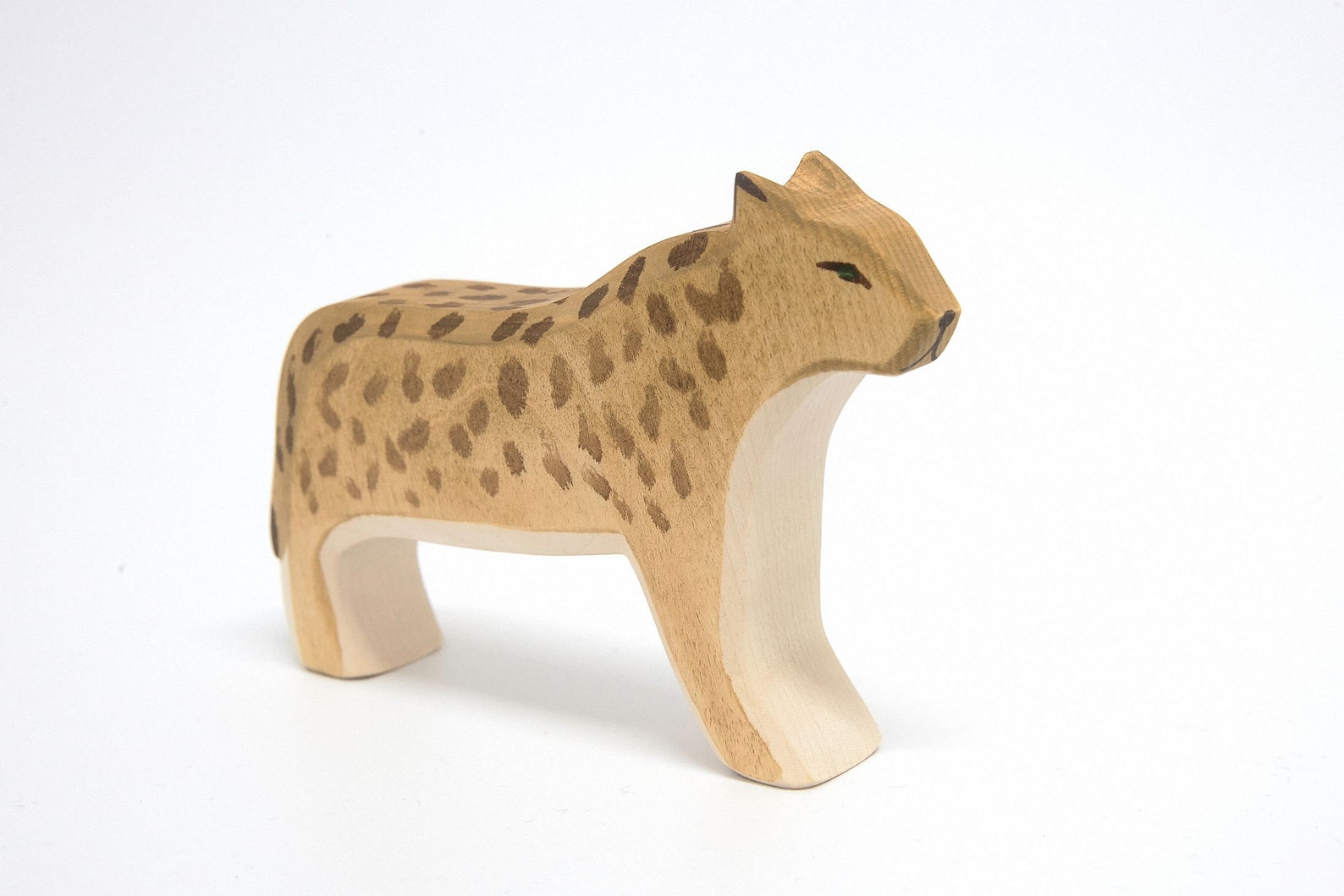 Lynx - Wooden Animals - Carved Lynx - Bobcat - Waldorf Toys - Toys for ...