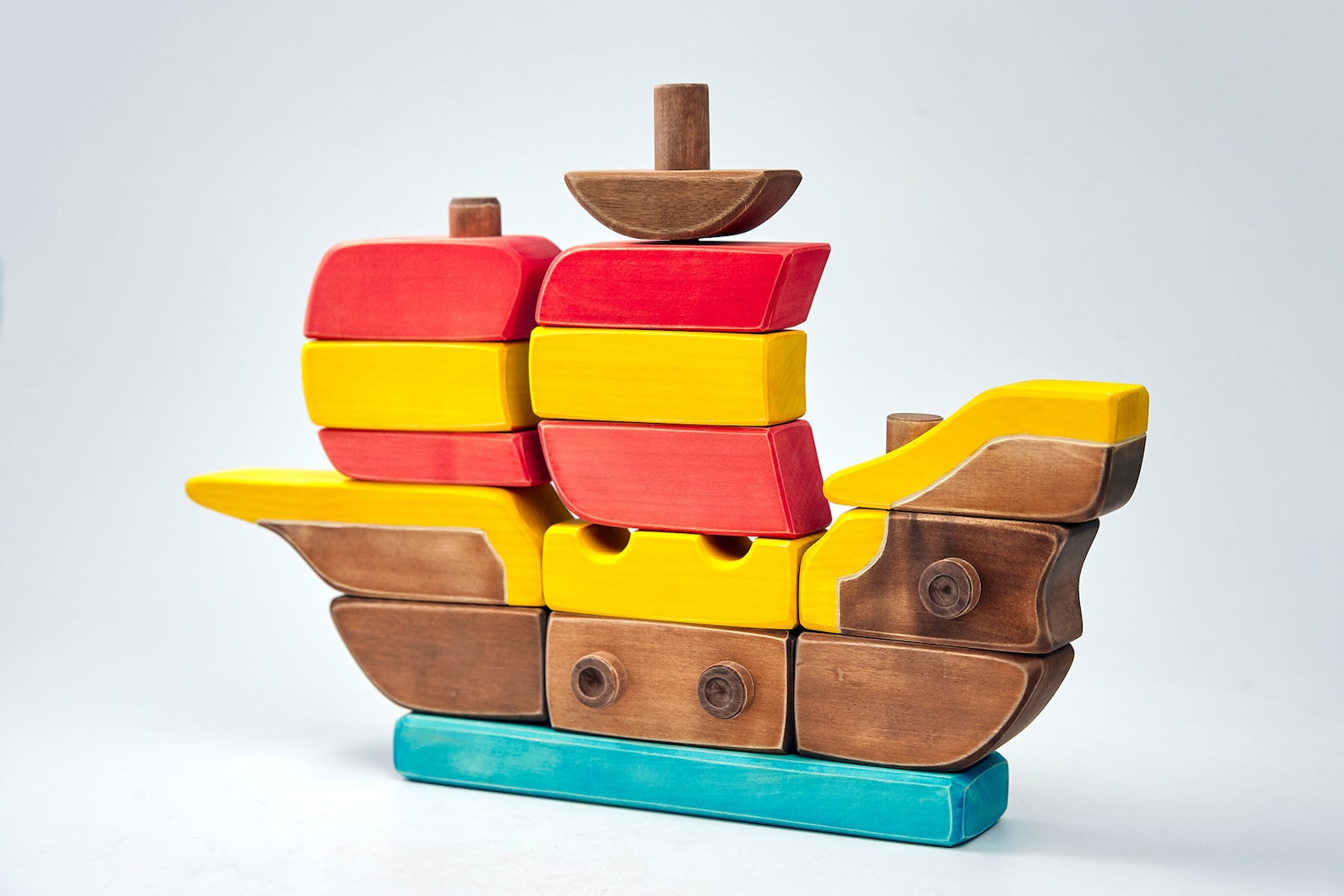 Wooden Pyramid Toy Eco Products Wooden Toys for Kids - Etsy