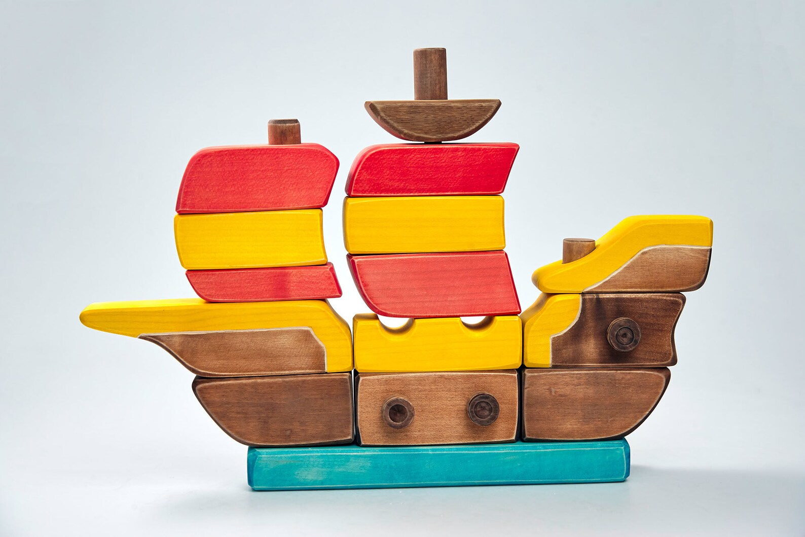 Wooden Pyramid Toy Eco Products Wooden Toys for Kids - Etsy