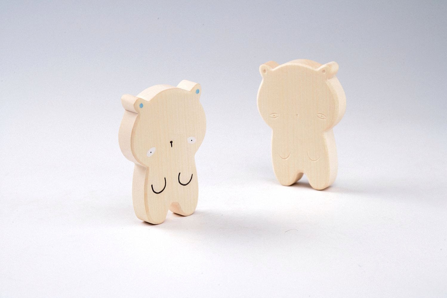 Wooden Bear Natural Wooden Handmade Wood Animal Toy | Etsy
