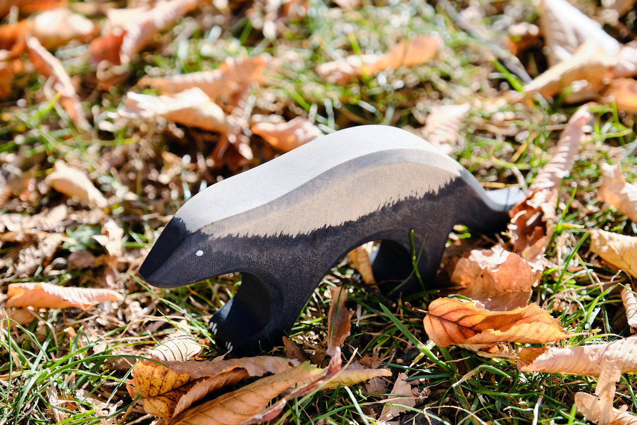 Wooden Honey Badger Toy - Wooden Toy - Honey Badger Figurine - Wood ...
