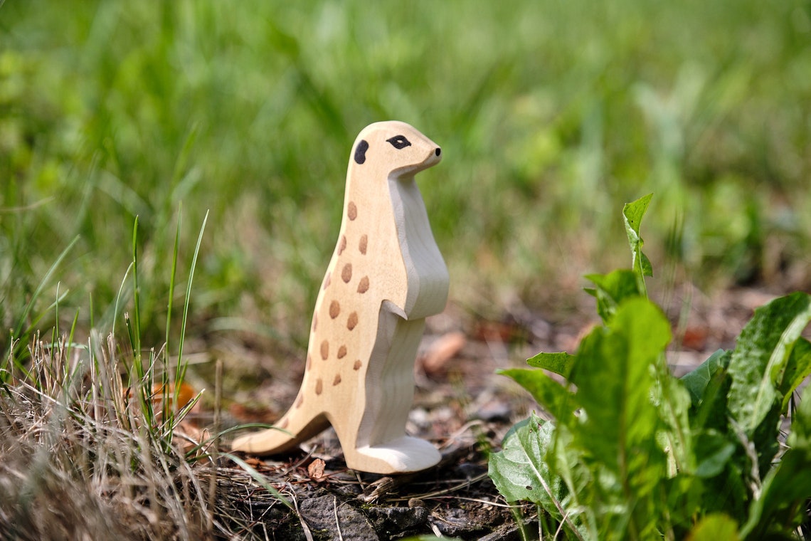 Wooden Toy Suricate Wooden Toy Meerkat African Animal Toy - Etsy