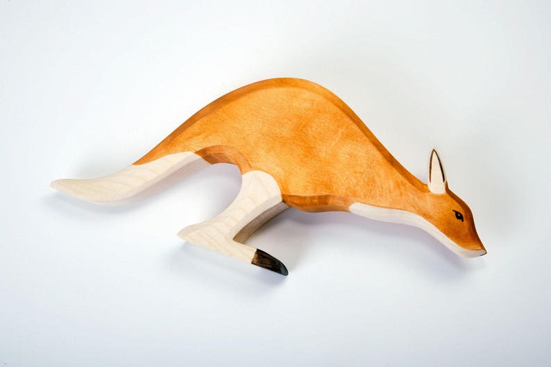 Kangaroo Figurine Kangaroo Toy Kangaroo Wood Animal Toy | Etsy
