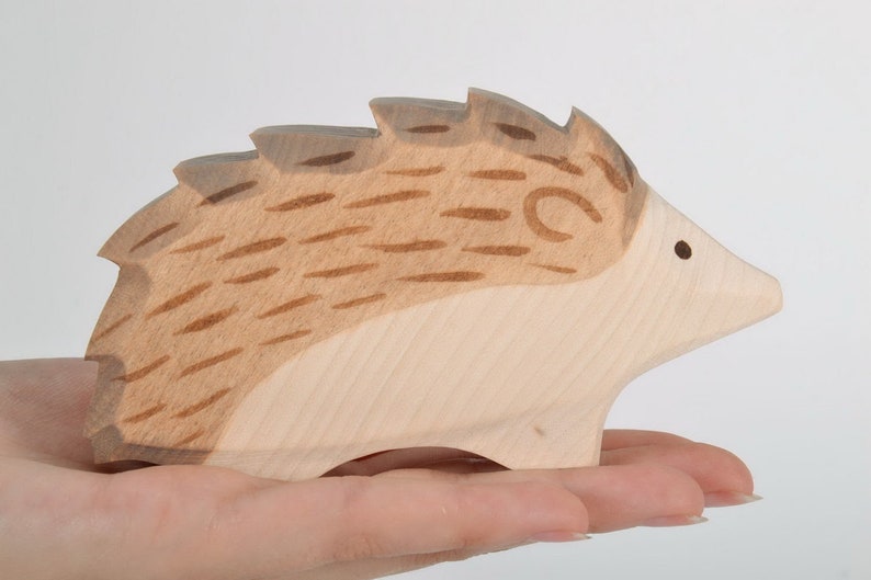 Hedgehog - Hedgehog Toys - Hedgehog Figurine - Wood Animals - Wooden ...