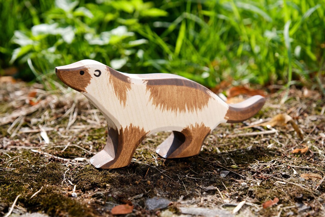 Wolverine - Wooden Toy Wolverine - Carved Wooden Wolverine - Wooden ...