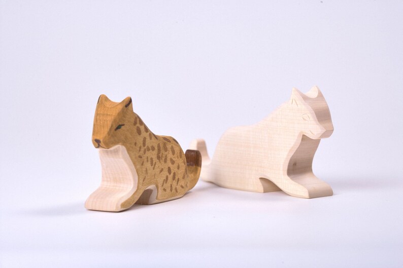 Lynx Wooden Animals Carved Lynx Lynx Statue Lynx Toy | Etsy