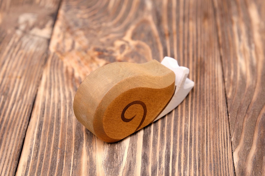 Snail - Wooden Toy Snail - Pretend Play - Snail Toy - Wood Toy Snail ...