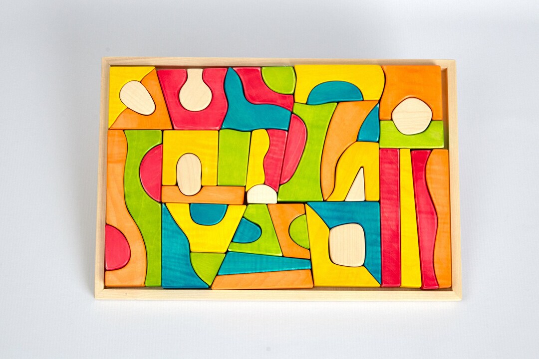 Wooden Building Blocks - Wooden Play Set - Wooden Toys - Wooden Kids ...