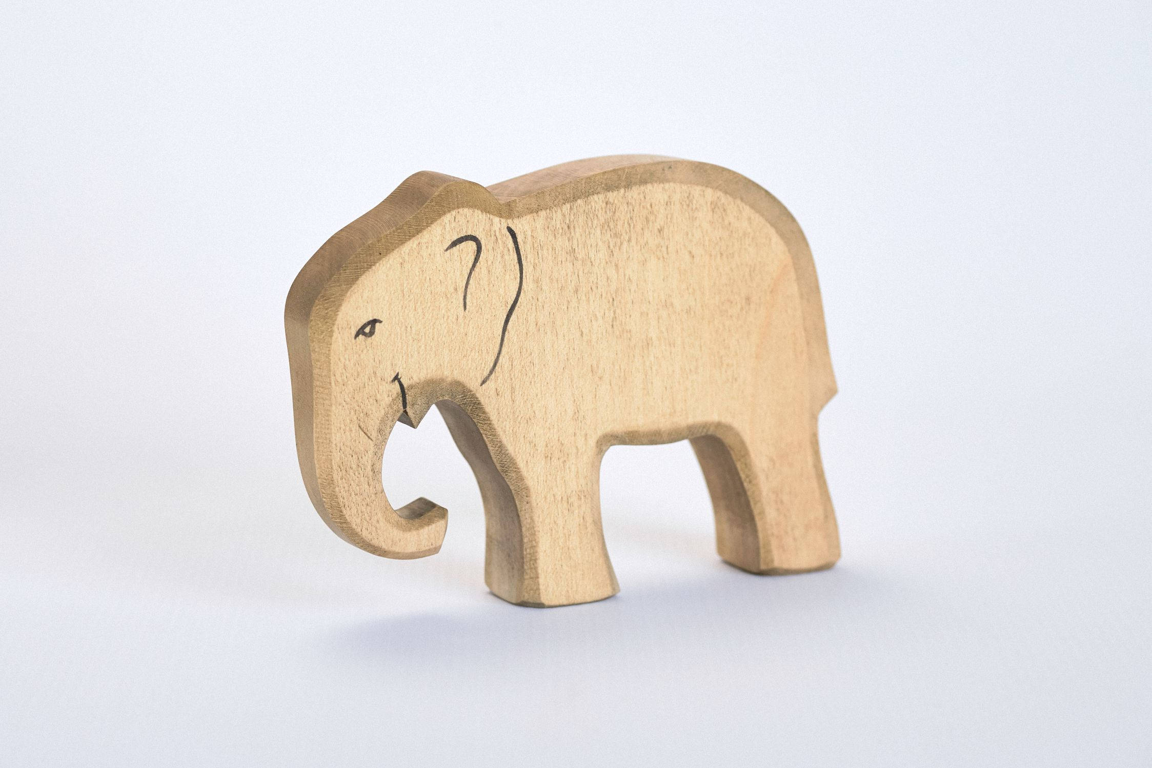 Elephant Statue Elephant Toy Wooden Elephant Carved | Etsy