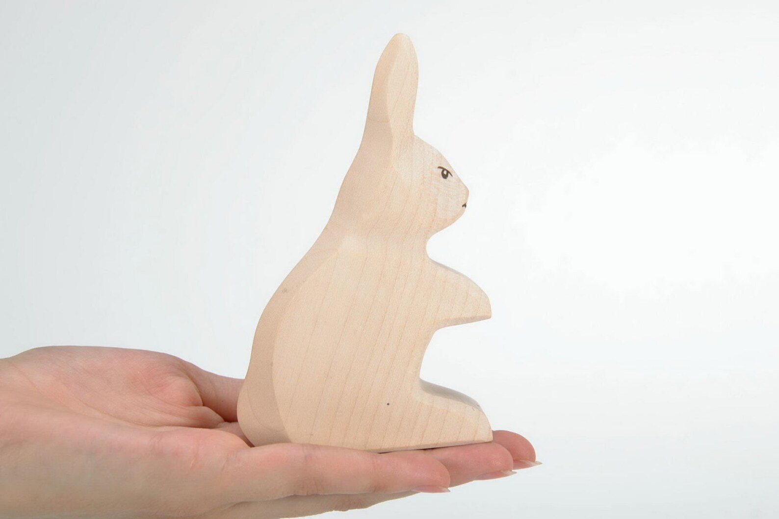 Rabbit Figurine Wood Bunny Toys Wooden Toys Toddler Toys | Etsy