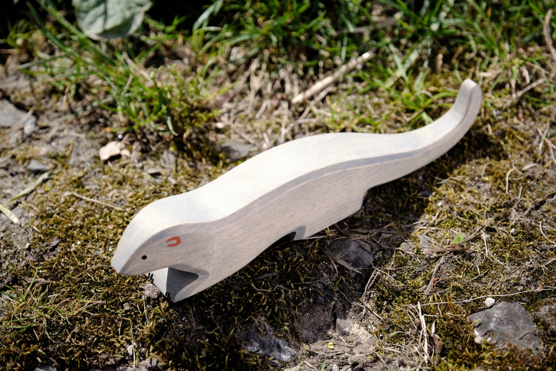 Mongoose Figurine - Wooden Mongoose Toy - Mongoose - Wooden Mongoose ...