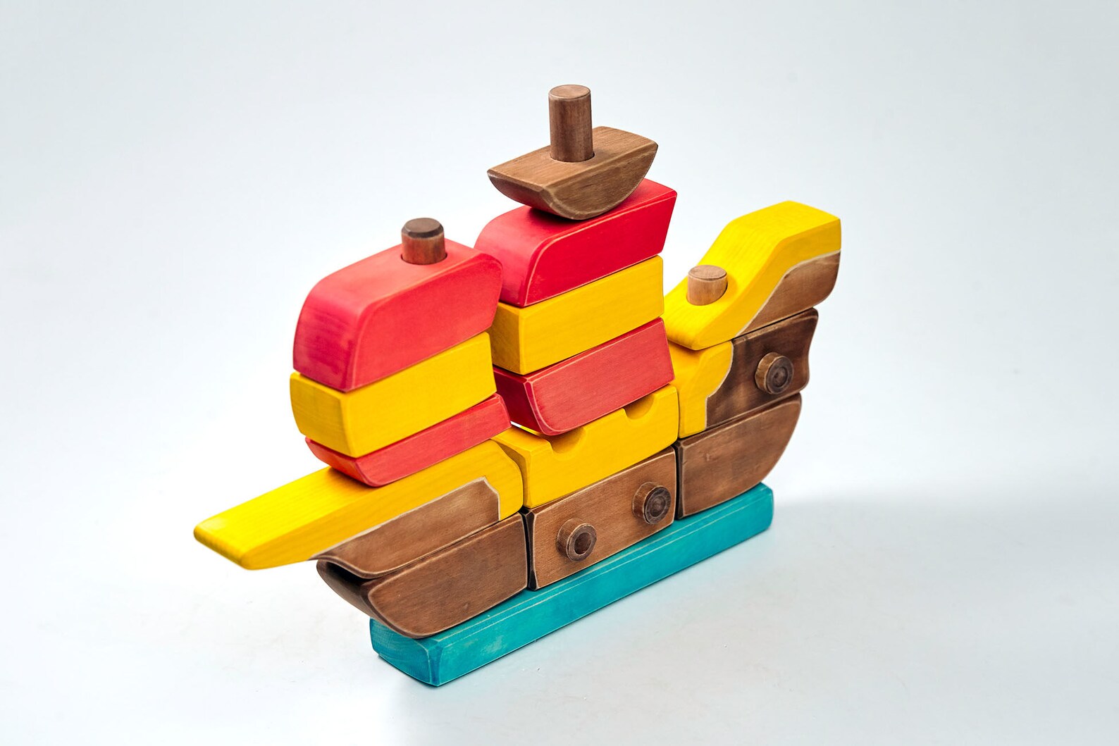Wooden Pyramid Toy Eco Products Wooden Toys for Kids - Etsy
