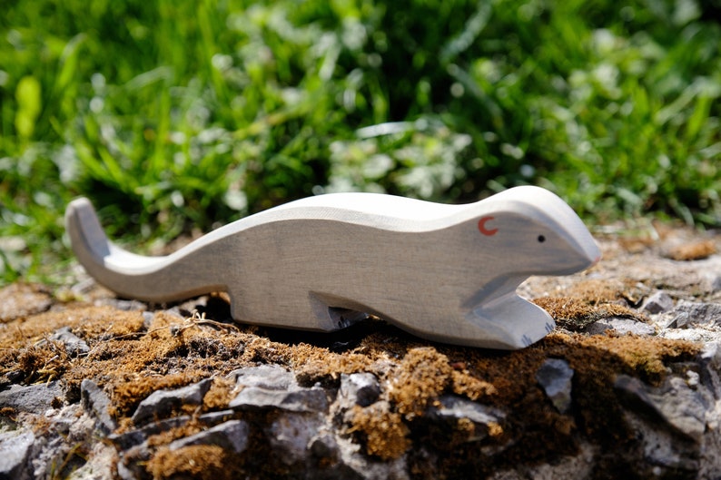 Mongoose Figurine - Wooden Mongoose Toy - Mongoose - Wooden Mongoose ...