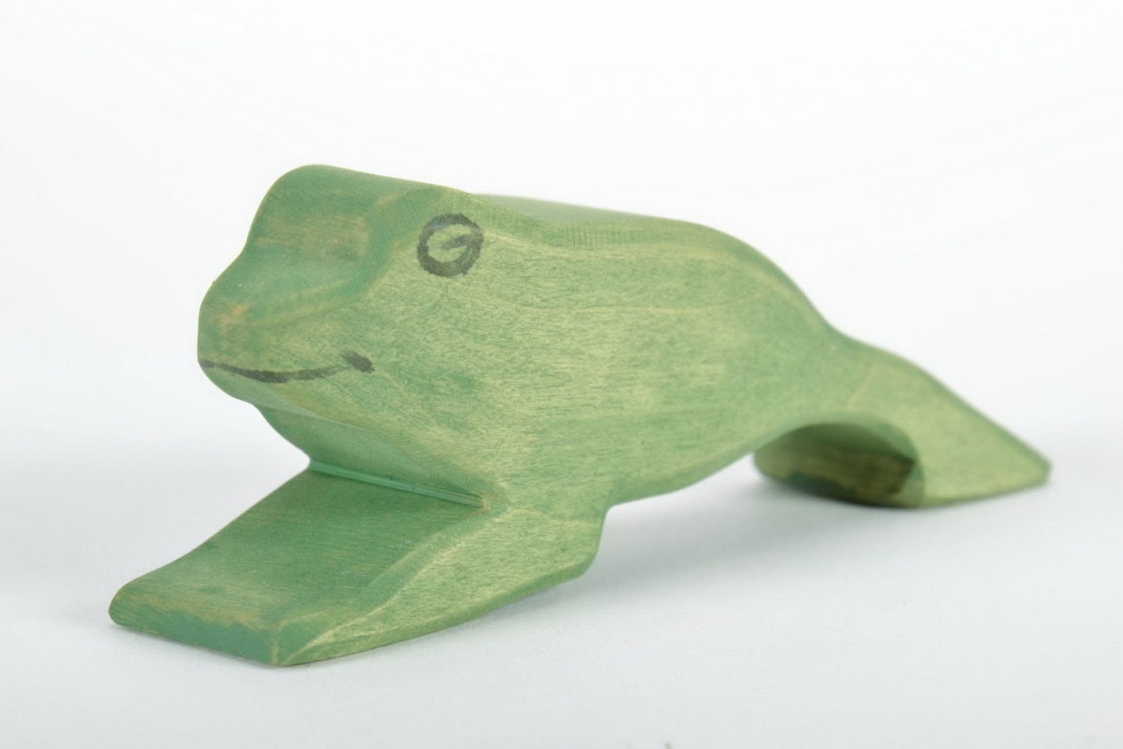 Frog Toy Figurine Frog Frog Wooden Toy Cute Handmade - Etsy