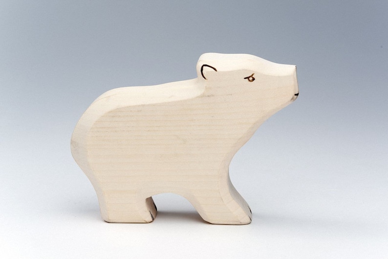 Wooden Bear Wooden Bear Toy Bear Figurine Baby Toys | Etsy