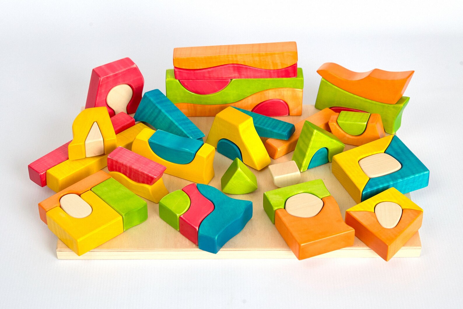 Wooden Building Blocks Wooden Play Set Wooden Toys - Etsy