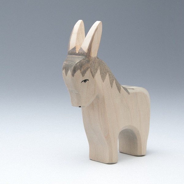 Wooden Donkey Figurine - Etsy