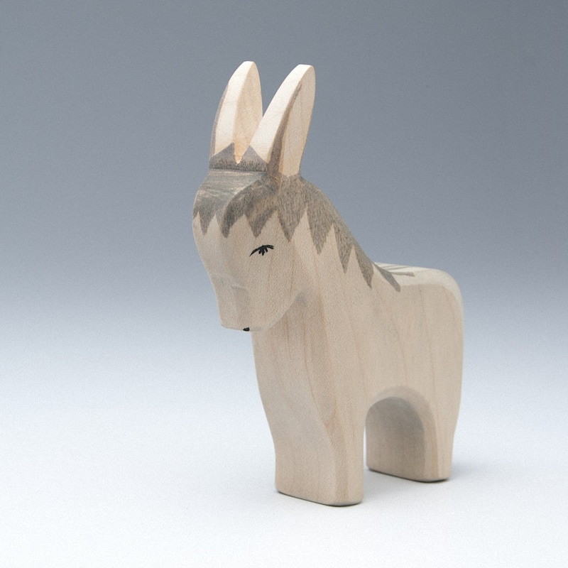 Wooden Donkey Figurine - Etsy