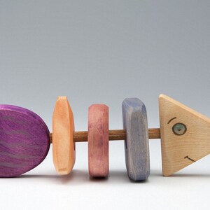 Fish Toy - Organic Toys - Educational Toy - Push Toy - Toddler ...