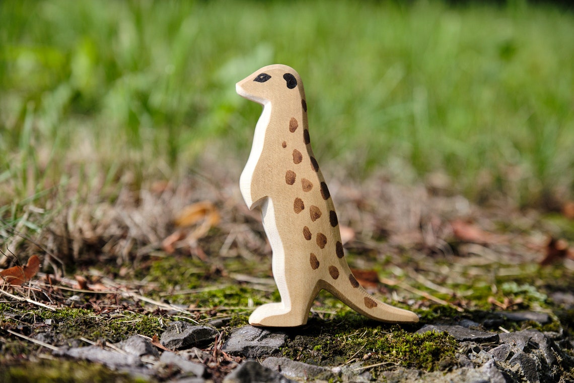 Wooden Toy Suricate Wooden Toy Meerkat African Animal Toy - Etsy
