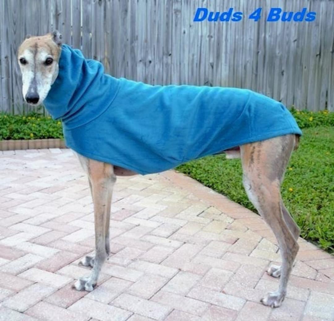 Winter Coat for Greyhound - Greyhound Coat - Hoodie for Dog - Fleece ...
