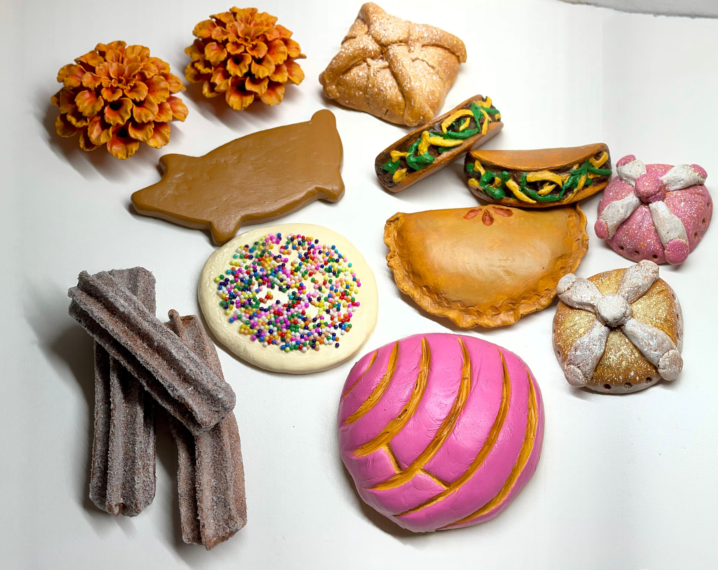 Decoración hogar mexicano Kit Ofrenda Pan Dulce Falso Set | Etsy