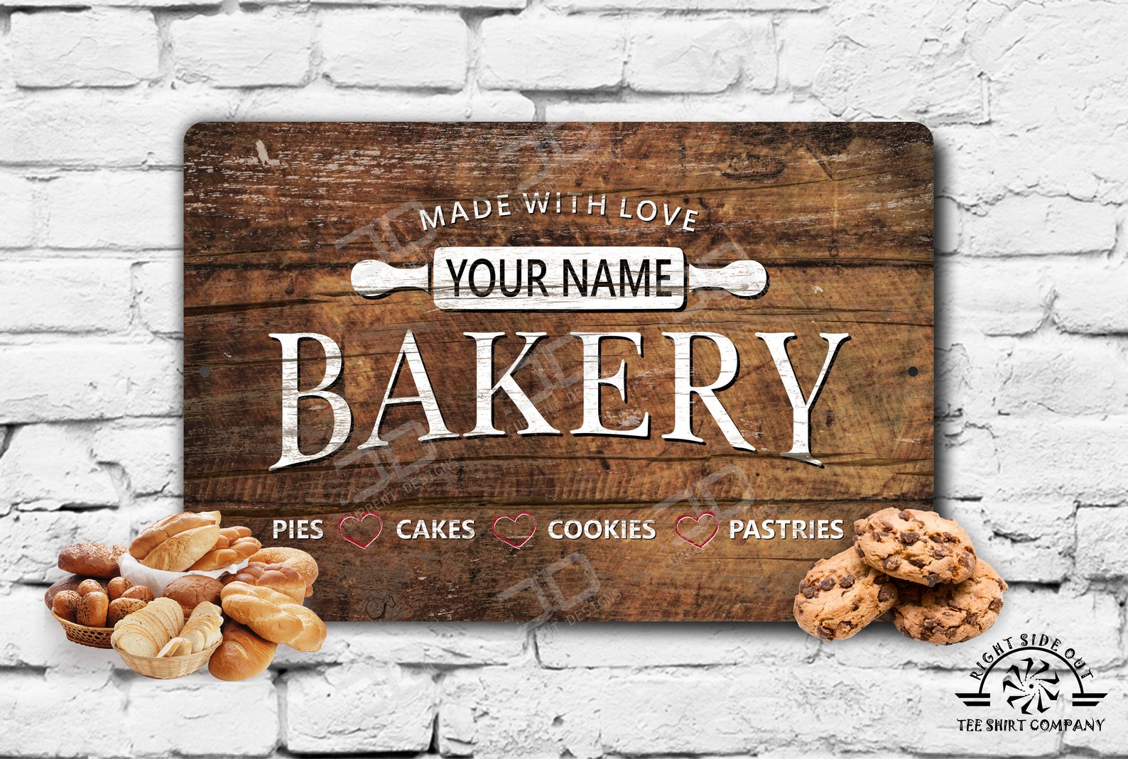 Custom Metal Bakery Sign Personalized Bakery Sign With Name - Etsy