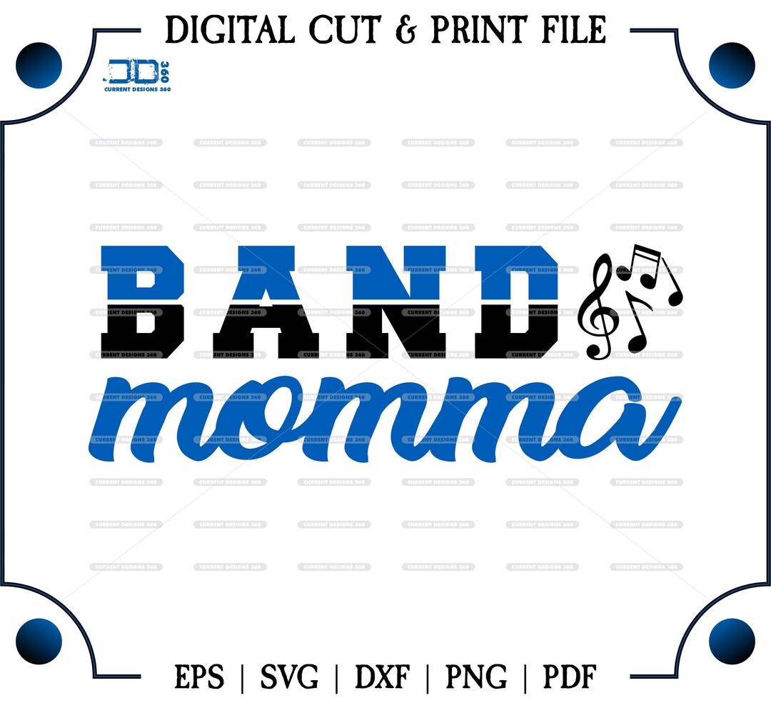 Band Momma SVG: Marching Band Cut File (digital Download) - Etsy