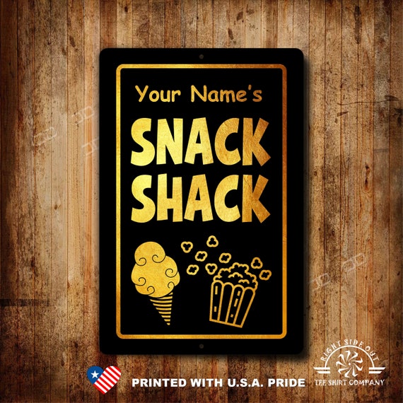 Personalized Metal Theater Sign Snack Shack Metal Gift - Etsy