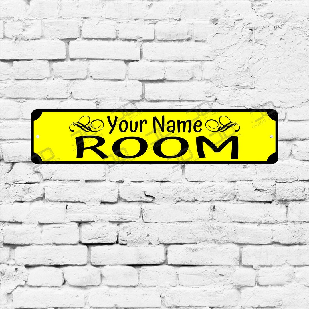 Personalized Metal Room Sign, Kids Room Signs High Quality Aluminum ...