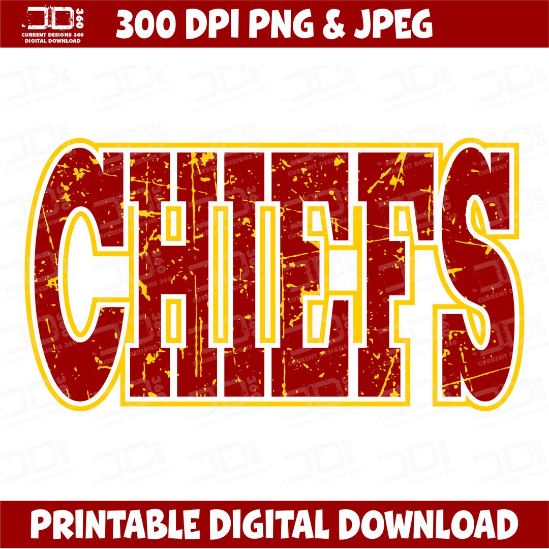 Chiefs Png Printable Download Sports Chiefs Sublimation Dtf Dtg Digital ...