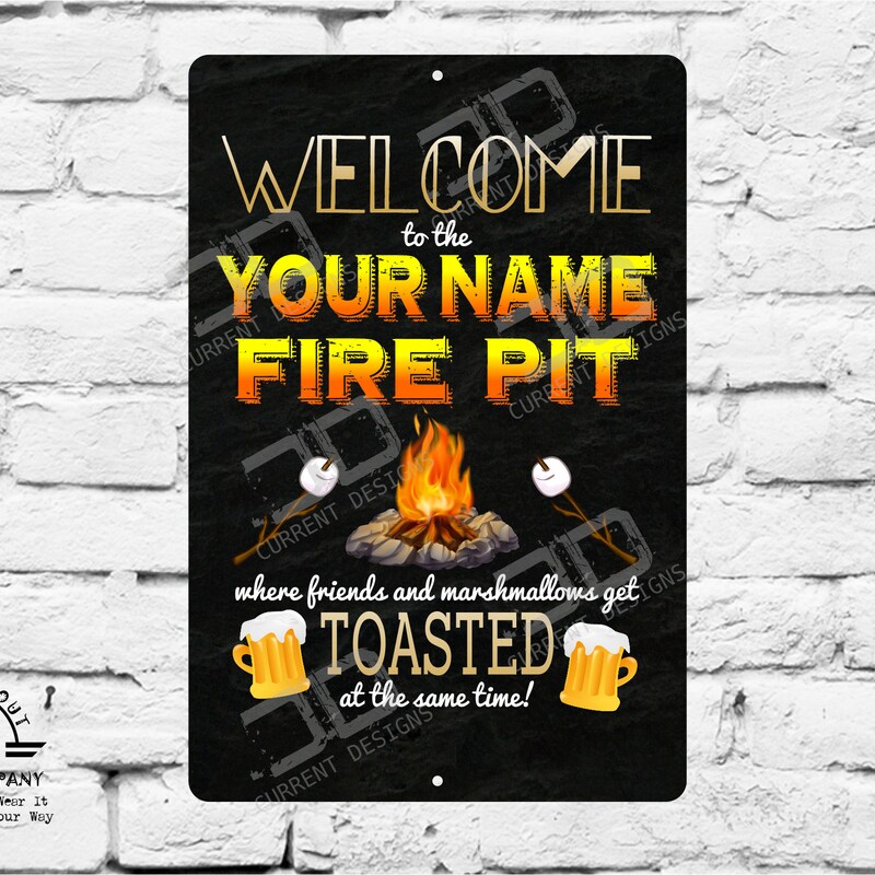 Fire Pit Sign - Etsy