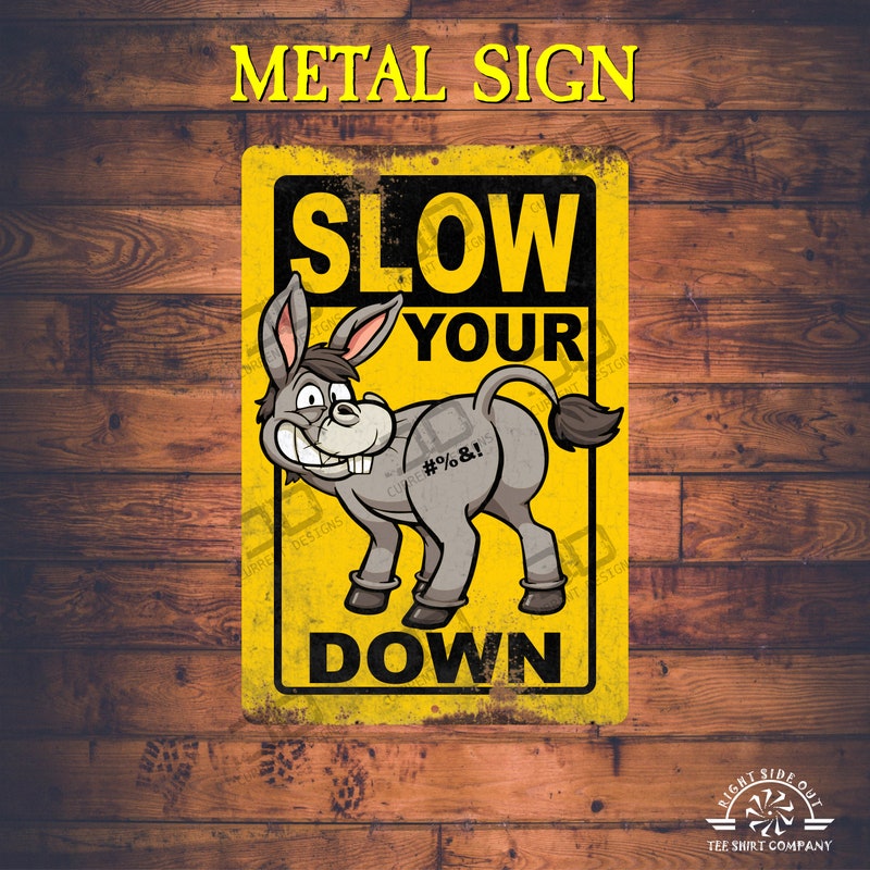 Slow Down Signs - Etsy