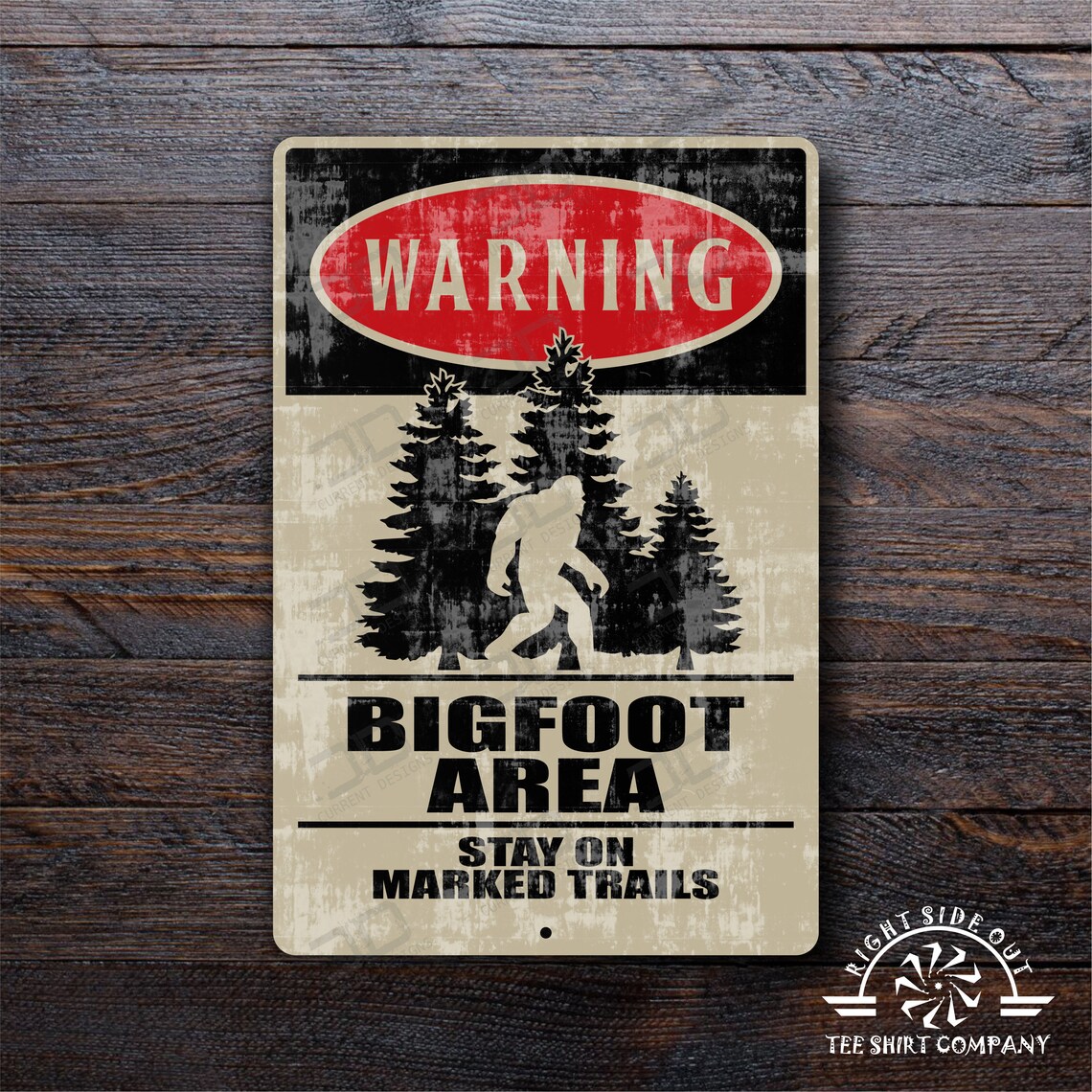 Big Foot Camping Trail Sign Camping sign Trail Signs | Etsy