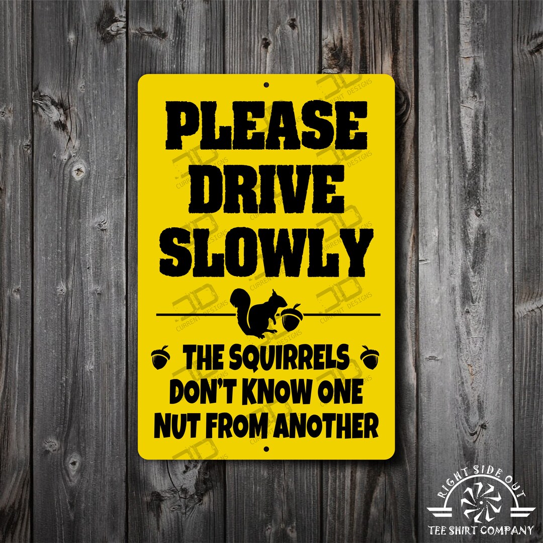 Please Drive Slowly Metal Sign, Indoor or Outdoor Sign UV Coated ...