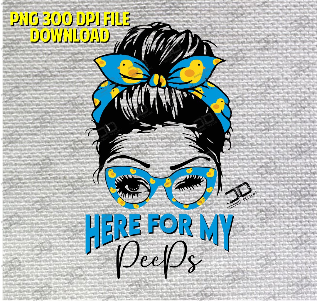 Messy Bun Easter PNG Digital Download | Sublimation Designs Downloads ...